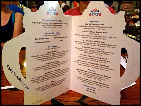 Epcot Biergarten Menu At Ronald Caster Blog