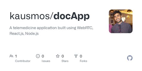Github Kausmosdocapp A Telemedicine Application Built Using Webrtc Reactjs Nodejs