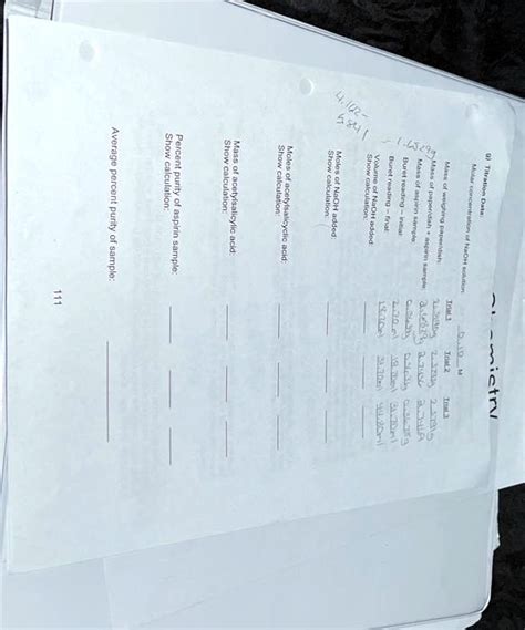 Solved Texts Average Percent Purity Of Sample Show Calculation Percent Purity Of Aspirin