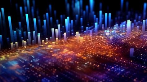 Premium Ai Image A Computer Screen With Colorful Lines And Dots
