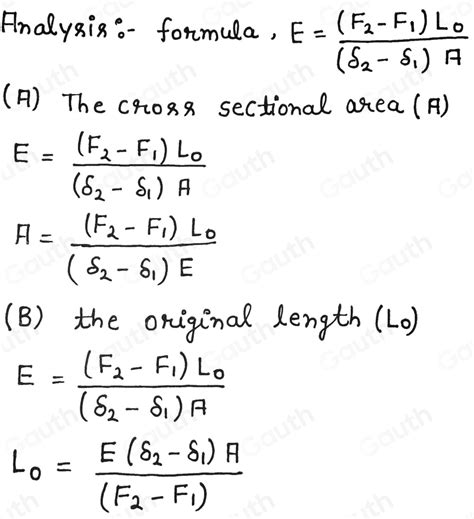 Solved 2 In Engineering The Modulus Of Elasticity Is A Way To