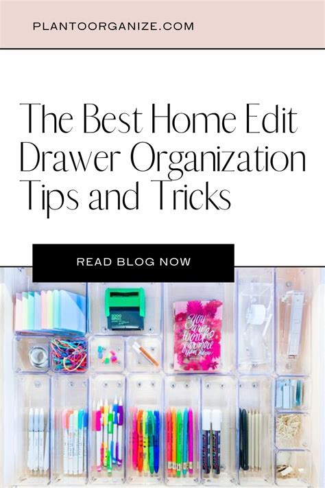 The Best Home Edit Drawer Organization Tips And Tricks Plan To Organize
