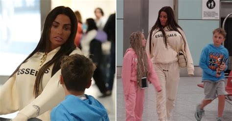 Katie Price Arrives In London After Enjoying Trip With Jett And Bunny