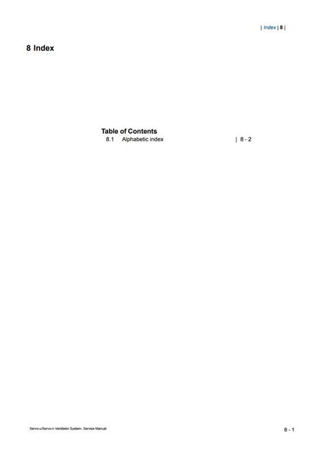 Service Manual Getinge SERVO U SERVO N Ventilator System