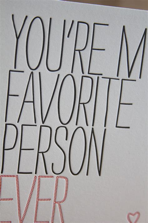 Youre My Favorite Person Ever Love Card Etsy
