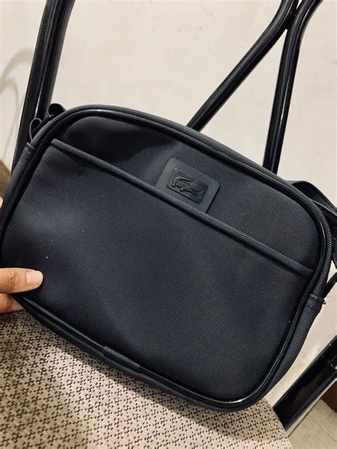 Lacoste Black Sling Bag Women S Fashion Bags Wallets Cross Body Bags On Carousell