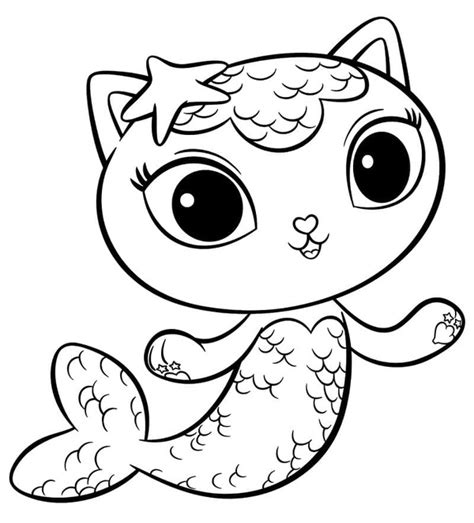 Coloriage Dessiner Gabby Chat Très Simple Dessin Gratuit à Imprimer