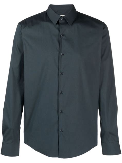 Sandro Button Fastening Long Sleeve Shirt Farfetch