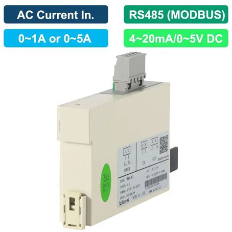 Acrel Bd Ai MA Current Transmitter AC Single Phase Current Transducer Use Together With PLC