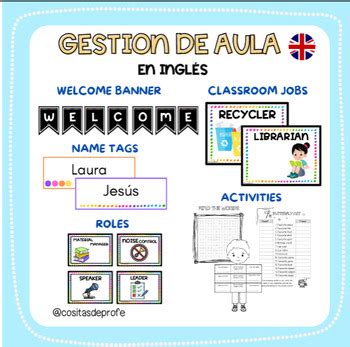 Pack Inicio De Curso ENG By Cositas De Profe TPT