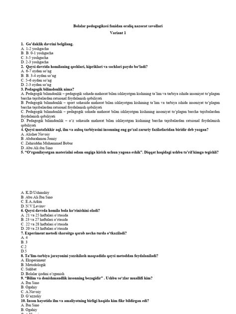 1 variant pdf