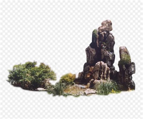 长满植物的假山PNG图片素材下载 图片编号yggebzdy 免抠素材网