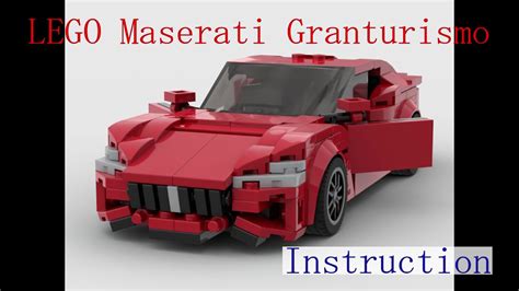 【LEGO】【Instructions】Create Maserati granturismo マセラティのグランツーリズモを作る - YouTube
