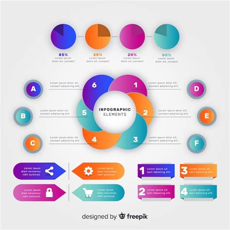 Free Vector Infographic Element Collection