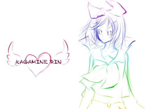 Kagamine Rin Vocaloid White R Konachan