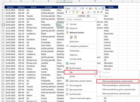 Jednoduchý Filtr V Excelu Akademie Excelu