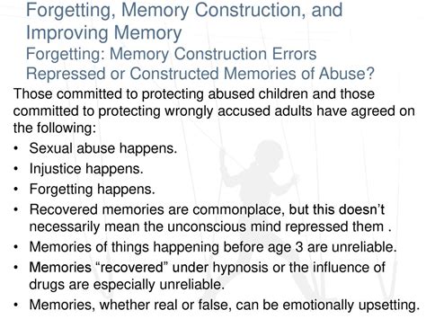 Forgetting, Memory Construction, and Improving Memory - ppt download