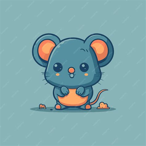 Premium Vector Cute Mouse Character Mascot Logo Cartoon Vector
