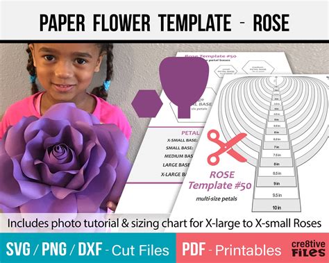 Diy Giant Paper Flowers With Template 5 Steps My Online