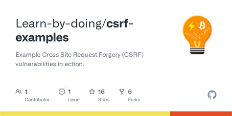 GitHub Learn By Doing Csrf Examples Example Cross Site Request Forgery CSRF Vulnerabilities