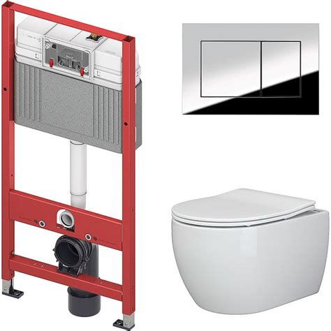 Комплект унитаза Ceramica Nova Play CN3001 с инсталляцией Tece Profil ...