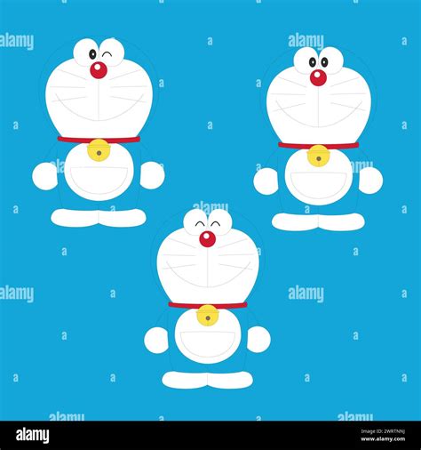 Doraemon Three Face Expression Japanese Character Cartoon Manga Series