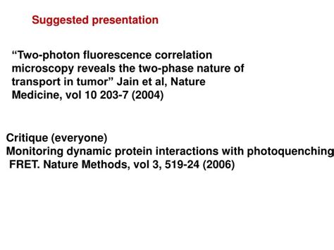Ppt Critique Everyone Monitoring Dynamic Protein Interactions With