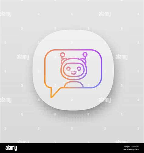 Chatbot In Speech Bubble App Icon UI UX User Interface Talkbot