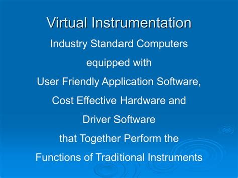 Virtual Instrumentation And Labview Linippt