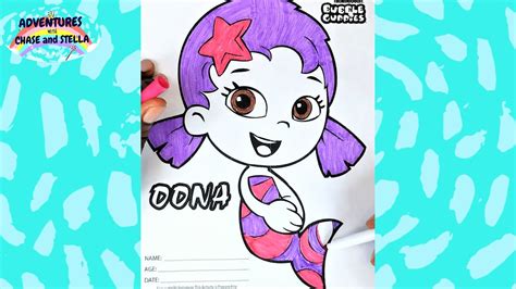 Lets Color In Oona From Bubble Guppies Coloring Pages Youtube