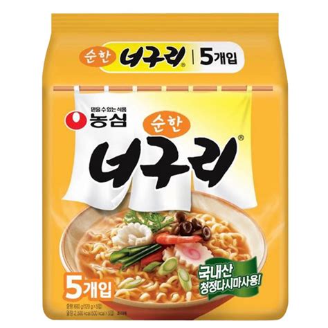 農心 浣熊海鮮烏龍麵 浣熊香辣海鮮烏龍麵 一袋5入 韓國直送🇰🇷 蝦皮購物