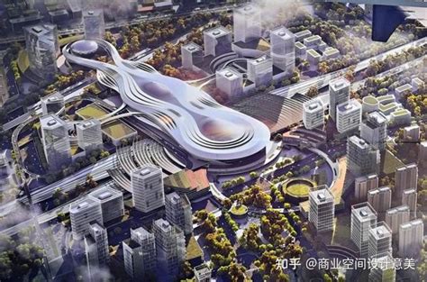 130万㎡商业空间！未来的上海松江南站居然是赛博朋克风！ 知乎