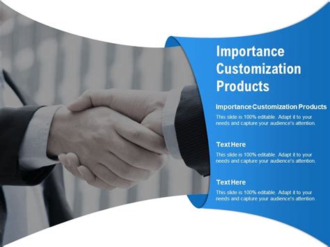 Importance Customization Products Ppt Powerpoint Presentation Summary