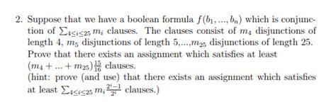 Solved 2 Suppose That We Have A Boolean Formula Fb1bn