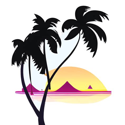 Tropical Palm Tree Graphic Design · Creative Fabrica