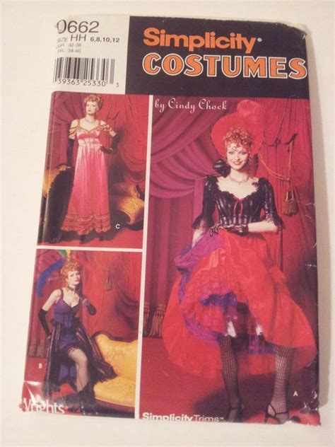 Simplicity Costumes Sewing Pattern 0662 Misses Costumes Comic Books