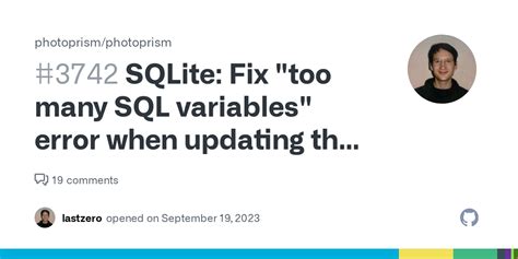 Sqlite Fix Too Many Sql Variables Error When Updating The Index