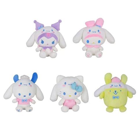 23cm Sanrio Plush Kawaii Hello Kitty Doll My Melody Kuromi Plushie