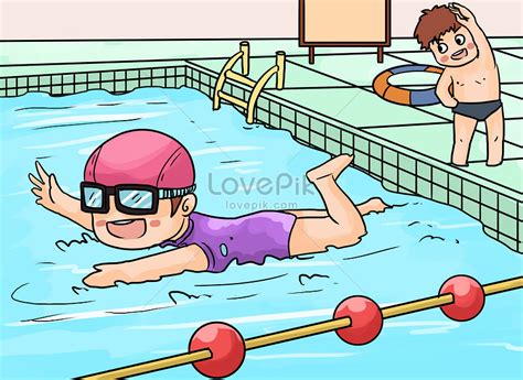 Swimming Illustration Image Picture Free Download 400274259