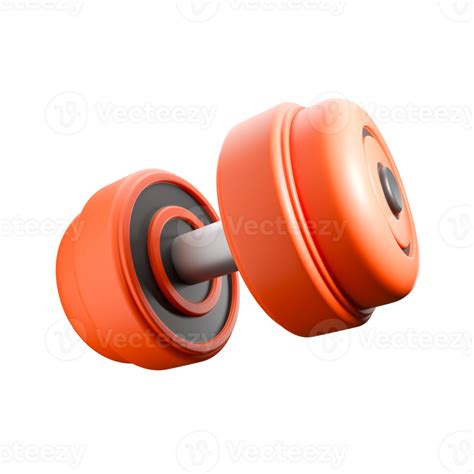 A 3d Icon Render Of Dumbbell 55609286 Png
