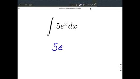 Antiderivative Of Exponential Youtube