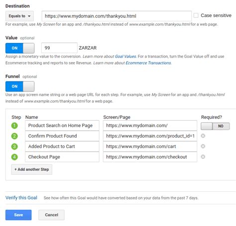 How To Set Up A Funnel In Google Analytics Vander Host Knowledgebase