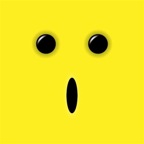 Sourire émoticône Sur Fond Jaune Vecteur Premium