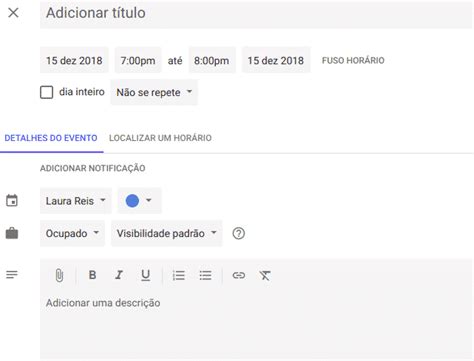 Como Criar Um Evento Na Agenda Do Google Conecta Nuvem
