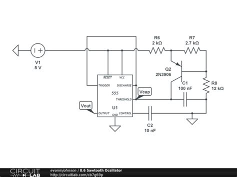 86 Sawtooth Ocsillator Circuitlab