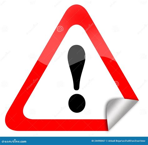 Set Triangle Warning Blank Stop Sign Warning Road No Overtaking Traffic Exclamation Mark