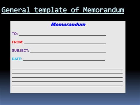 Inter Office Memo PPTX