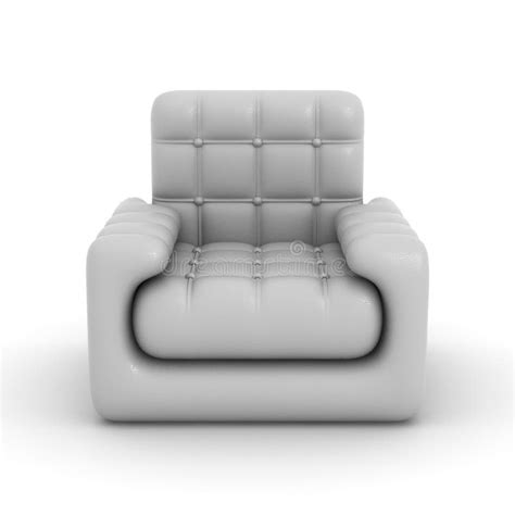 Black And Yellow Leather Reclining Massage Chair Stock Illustration