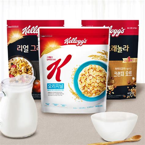 켈로그 스페셜k 480g 2개 스페셜k 리얼그래놀라 리얼그래놀라크런치오트 시리얼 골라담기 티몬