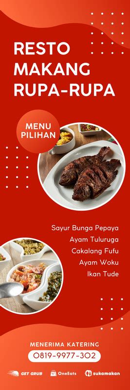 Halaman 2 Gratis Contoh Spanduk Warung Unik Canva